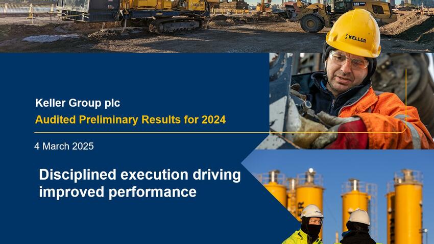 Preliminary Results for the year ended 31 December 2024 | Keller Group plc